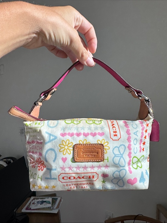 Coach | Bags | Coach Y2k Scribble Print Mini Shoulder Bag Authentic ...